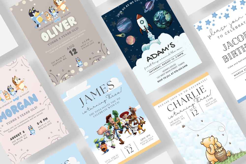 Editable Invitation Templates for Easy Customization - Editable Canva ...